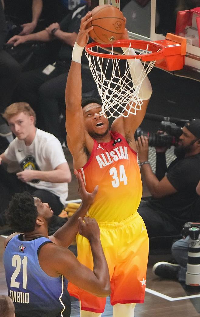 테이텀 Nba 역대 올스타 최다 득점팀 야니스가 팀 르브론 제압