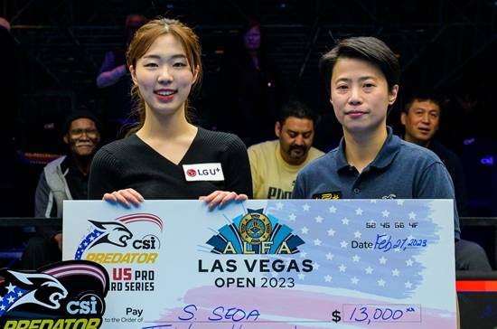 ‘국내女포켓볼1위 서서아 대만 강호 연파하고 알파 라스베가스오픈 우승