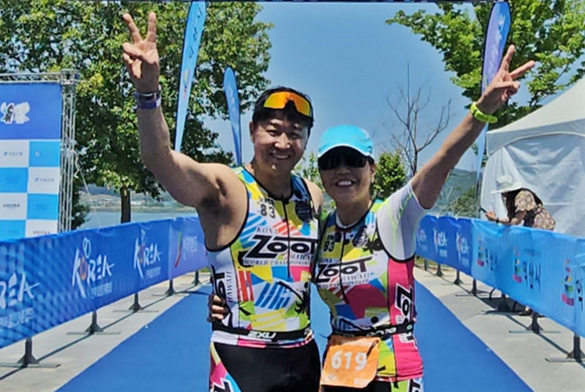 송지영 익산 오산면장 전북 아태마스터스대회 철인3종 금메달