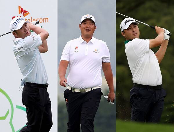 최호성·백석현, SK텔레콤오픈 공동1위로 '우승 경쟁'…이태훈 1타차 추격 [KPGA]
