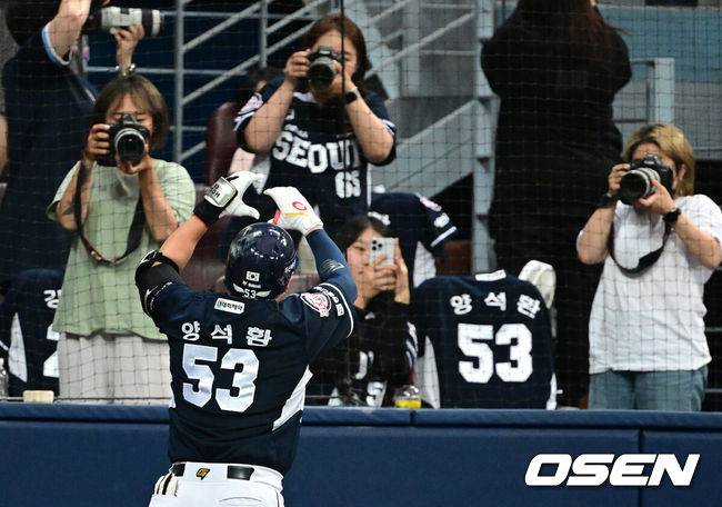 ’10G 타율 .189→연타석 홈런 폭발’ 시즌 10홈런 고지 밟은 양석환, 반등의 신호탄 쐈다 [오!쎈 고척]