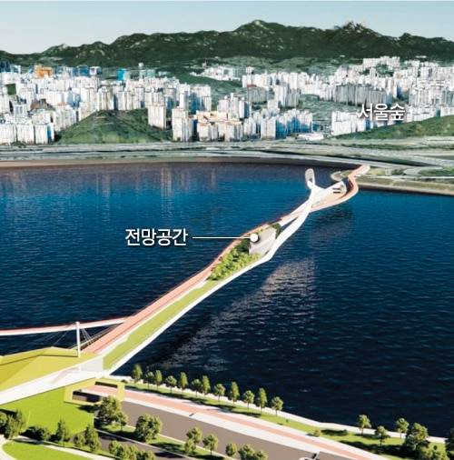 ‘압구정 힐스와 ‘성수동 밸리 1㎞ 보행교로 연결한다