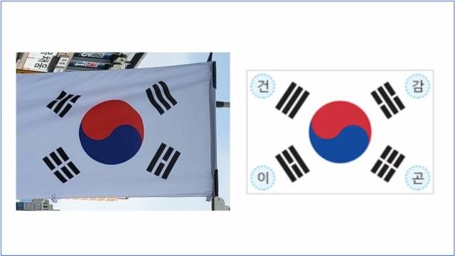 광복절에 ‘4괘 틀린 태극기 내건 구리시…“업체 실수”