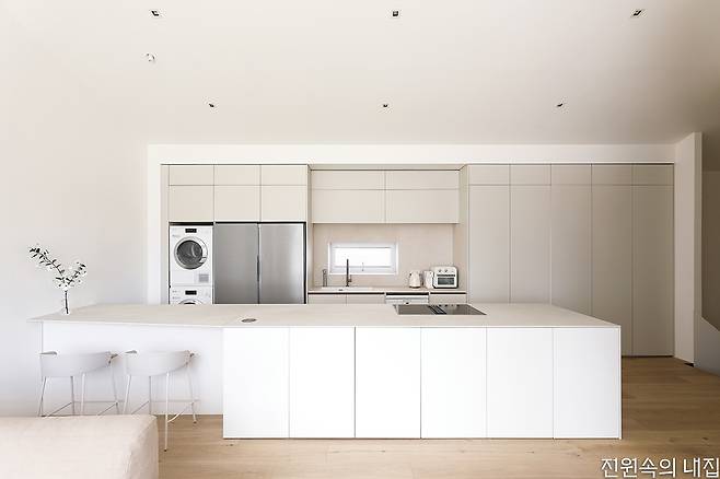 Kitchen Idea 셰프의 주방 And 작은 면적을 활용한 콤팩트 주방 전원속의 내집