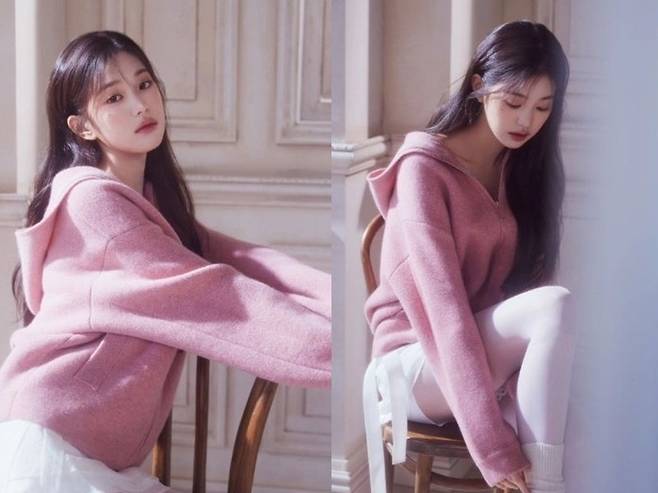 장원영 포근한 니트로 완성한 가을 발레코어룩 가지뉴스