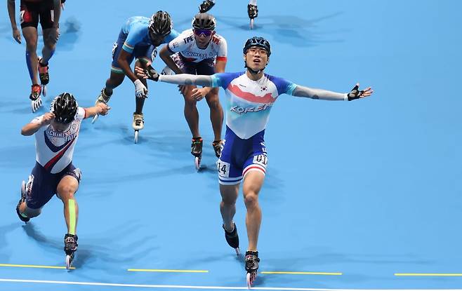 롤러 최광호, 항저우 AG 남자 스프린트 1000m 금메달