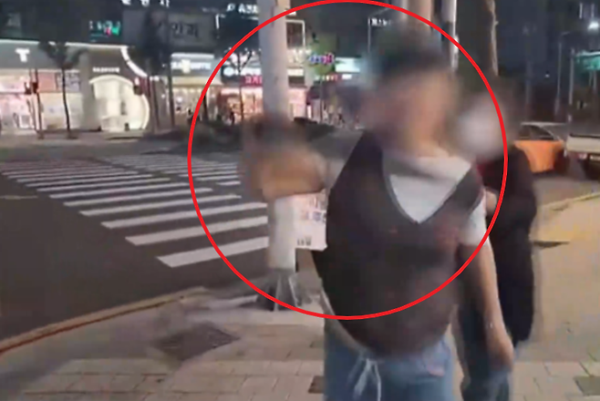 경찰 김태우 유세장 우산 휘두르며 난동 부린 여성 수사