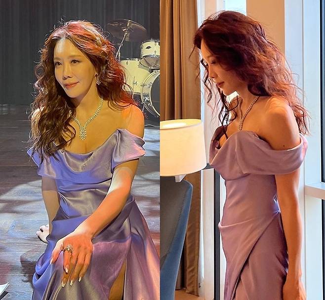 김정은 분위기 탄 ‘힘쎈여자 황금주 섹시한 오프숄더 드레스룩 패션엔