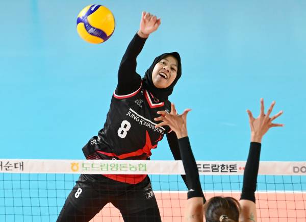 정관장 메가 V리그 데뷔하자마자 1라운드 Mvp···아시아쿼터 첫 수상 영예