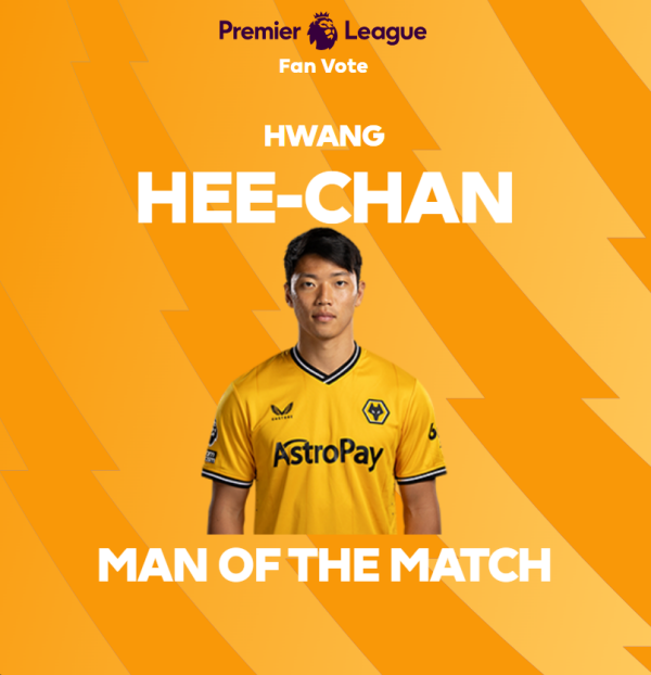 ‘쏘니가 보인다 ‘k 황소 황희찬의 매서운 발끝 8호 골→득점 공동 4위평점 78 Motm 선정 Epl