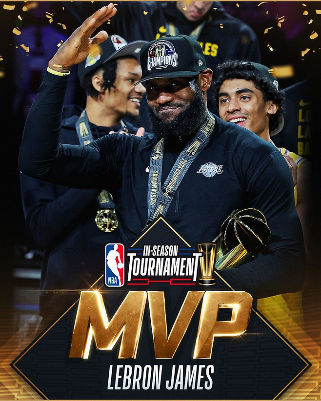 르브론 인 시즌 토너먼트 ‘우뚝mvp만 12개 Nba