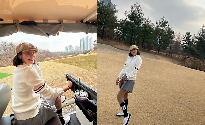 손담비 센스 돋보인 겨울 골프웨어 라이프 뉴세이