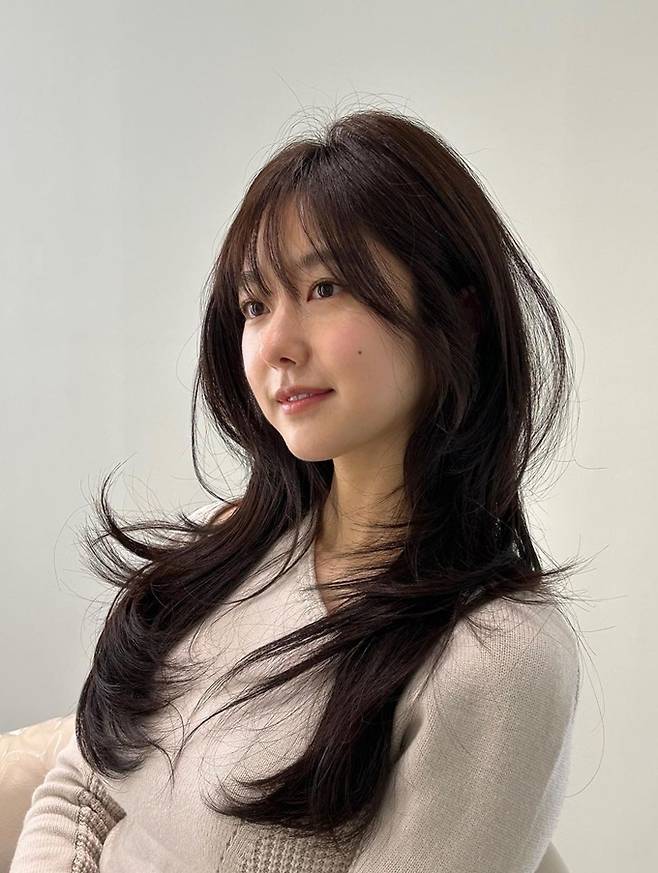이혜성 아나 앞머리 내리니 딴 모습 더 청순 레이어드컷 니트 데일리룩 패션엔