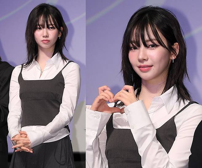 카리나 허쉬컷 여신 시크함에 가려진 청순美 뷔스티에 스커트 패션 스타와 패션