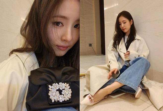 신세경 집에서도 얼죽코 하이힐로 세련된 코트 청바지 패션 스타와 패션