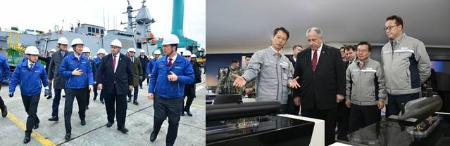 Mro 사업 한판 붙는 Hd현대重·한화오션美 해군성 장관 방문