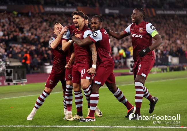 [UEL 리뷰] '쿠두스 멀티골-보웬 1G 1AS' 웨스트햄, 프라이부르크에 합산 스코어 5-1 대 역전...8강 진출