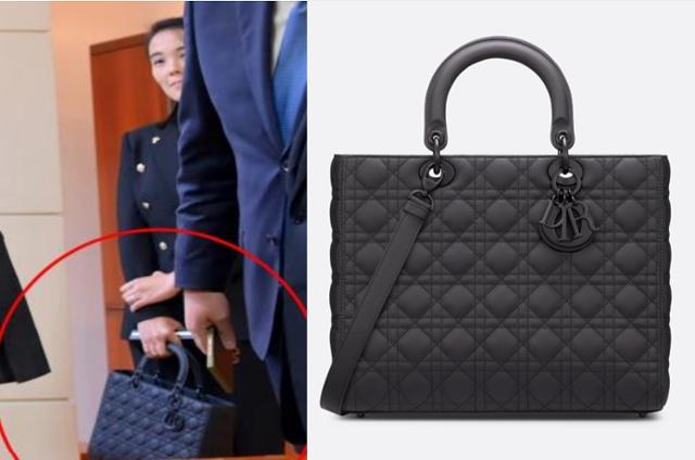 北 김여정의 디올백 디올 측 진품 같긴 한데