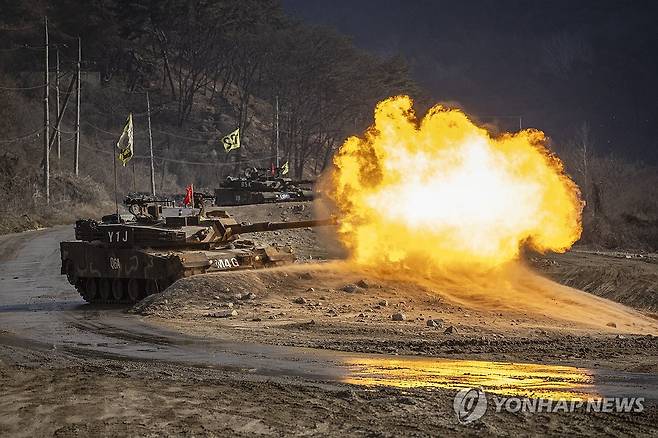 픽 철원 막강화력 육군 17사단 전차포 사격훈련