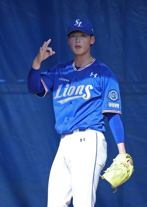 Kkkk는 좋았는데‘1r 지명→5선발 후보 삼성 20살 우완 상무전 4이닝 3실점