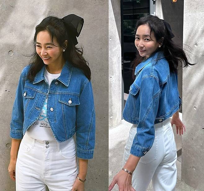 제주댁 진재영 47세 여유로운 제주 일상 힙한 데님 재킷 어디꺼 패션엔