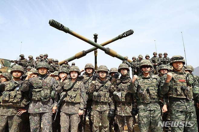적 도발 강력 대응 육군 수도군단 합동 포탄사격훈련 뉴시스pic