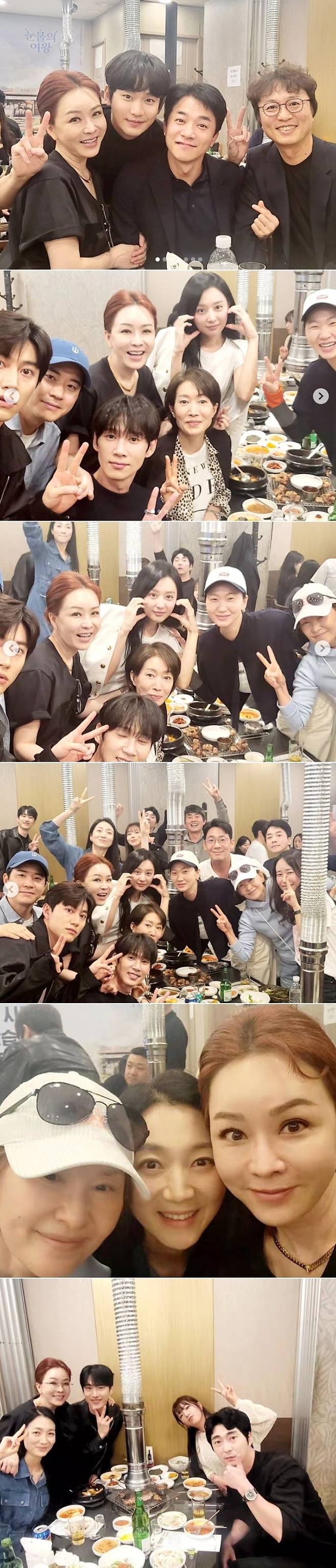 범자 안녕” 김정난 ‘눈물의 여왕 종방연 사진 방출김수현 김지원 총출동