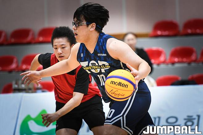 [JB포토] 2024 KBA 3x3 코리아투어 인제대회, 고등부 TOP '골밑 돌파'