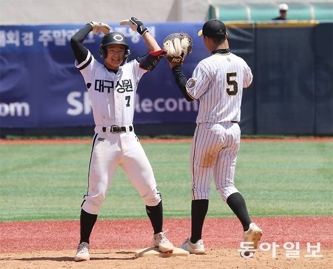 대구상원 원투펀치 ‘합작 완봉승 경기상고 울렸다