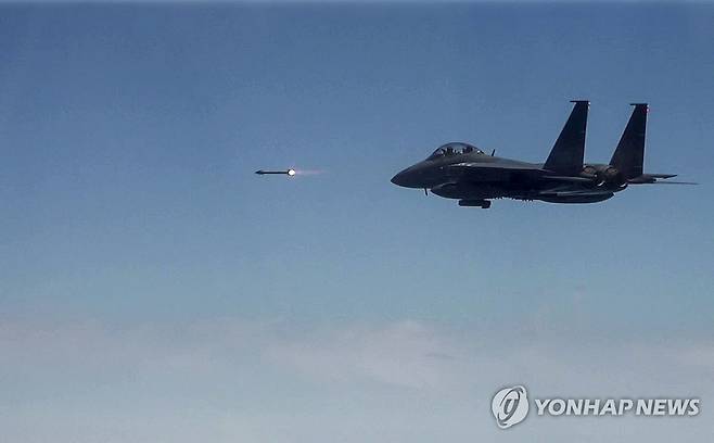 한미 공군 90여대 항공기 동원 공대공·공대지 실사격 훈련