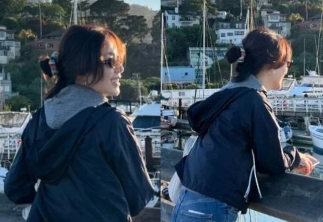 송윤아 51세 믿기지 않는 스타일링 세련된 크롭 재킷 청바지 나들이룩 스타와 패션