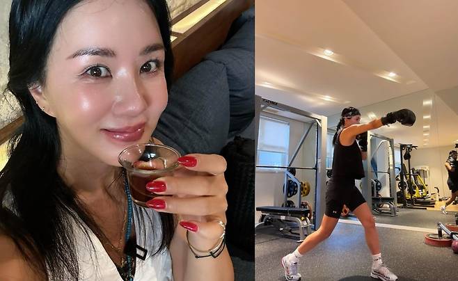 54세 엄정화, 섹시미 폭발 비결 복싱이었네..47kg 몸매 보니