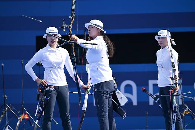 한국 女양궁 올림픽 단체전 10연패 금자탑전종목 통틀어 세계 두번째