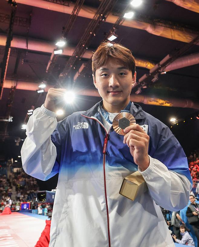한국 유도 ‘신성 이준환첫 올림픽서 값진 동메달 파리 올림픽