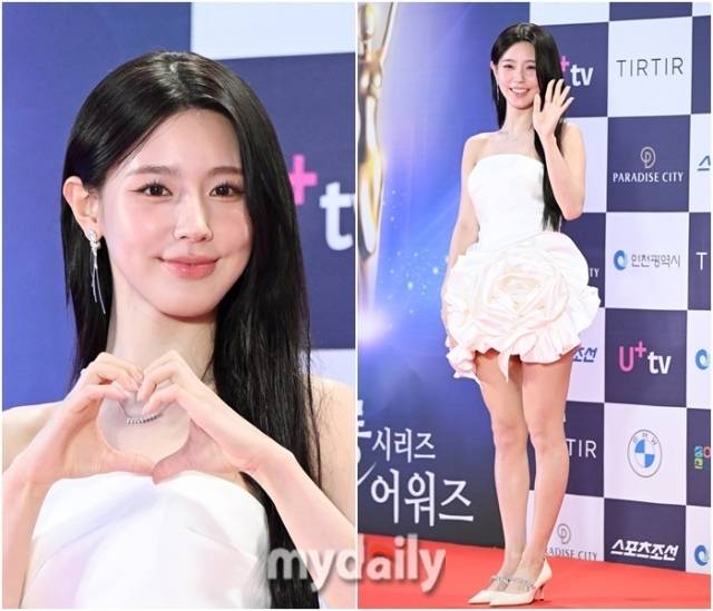 여자아이들 미연miyeon 꽃이 꽃을 입고 왔어요 레드카펫 올킬 미모
