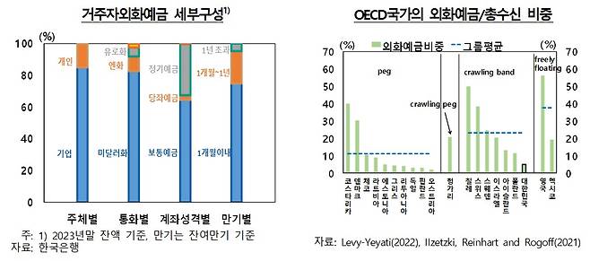 "달러·엔 열심히 쟁였는데"…총수신 5% 불과 'OECD 20%' 하회