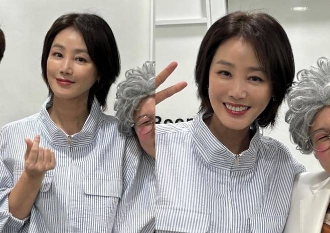 57세 김성령 세련된 동안 미모 유지 비결은 단발 레이어드컷 뷰티는 내운명