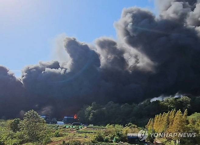 인천 공장화재 주변 야산 번져대응 2단계 발령종합