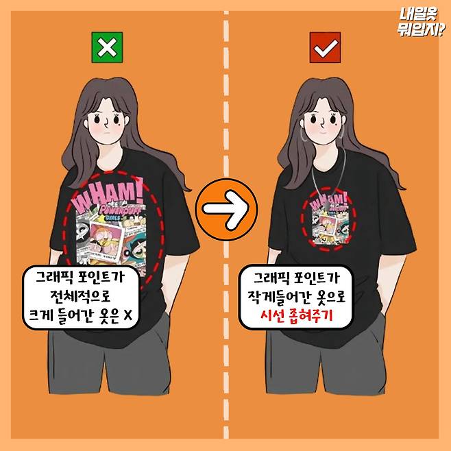 더욱더 날씬해보이게 코디하는 방법 내일 옷 뭐입지
