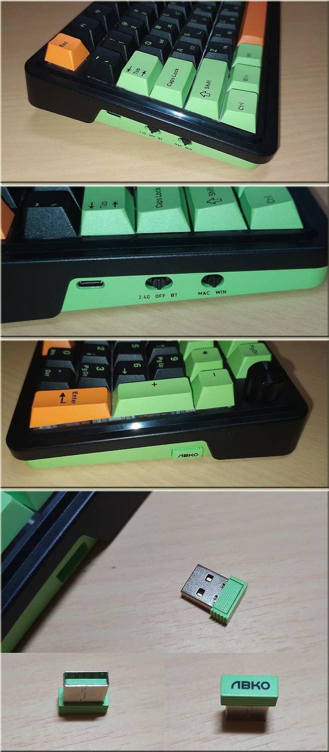 유무선 블루투스 지원 ABKO AK99 3모드 OTEMU 특주축 기계식 키보드 사용기 | 뽐뿌