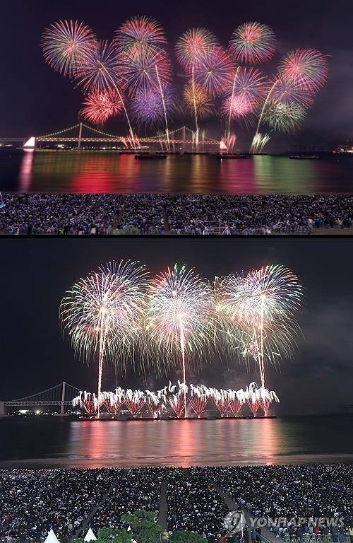 광안대교 조명 꺼진 부산불꽃축제연출 직전 케이블 파손