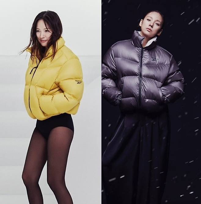 이효리 숏패딩에 하의실종 미美친 각선미 너무 힙한 스타킹 숏패딩룩 패션엔
