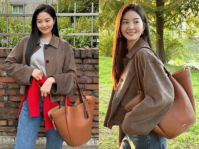 전진 아내 류이서 가을 무드 가득 브라운 재킷으로 완성한 나들이 룩 스타와 라이프
