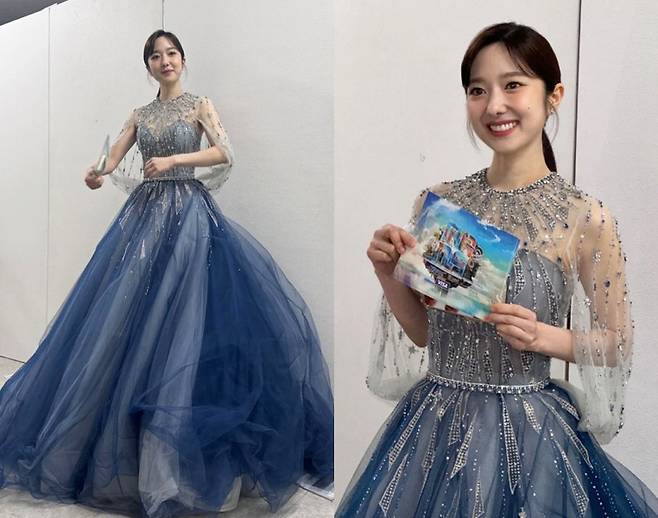 이혜성 오사카 홀린 푸른 물결 눈부신 여신의 시스루 드레스룩 스타와 패션