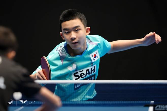 이승수 세계청소년탁구 U 15 남자단식 4강서 고배