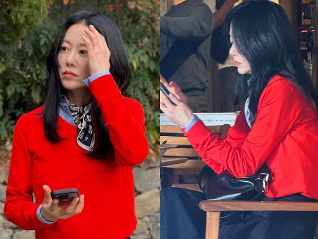 고현정 나이를 잊은 미모 빨간 니트로 선보인 동안 패션 스타와 라이프