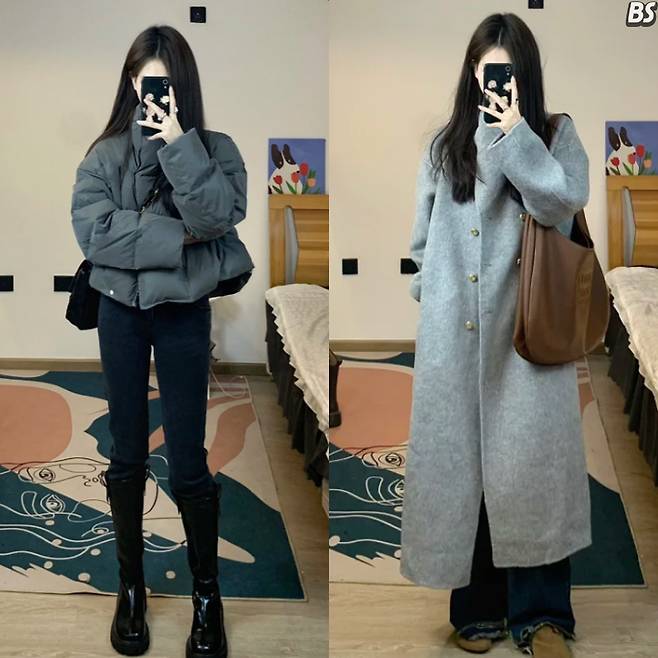 귀여운 무드의 영캐주얼 겨울 코디룩 내일 옷 뭐입지