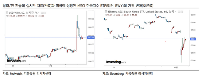 계엄령 선포 기간 급변했던 원화값 다소 안정부정적 시각 우려”