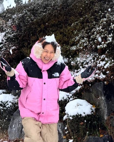 김나영 핑크패딩이 제일 잘 어울리는 여자 해피라이프