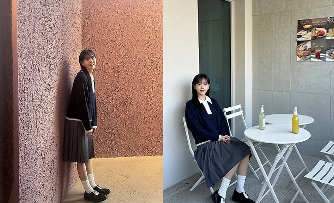 강한나 10만원대 스웨터와 플리츠 스커트 입고 크리스마스 기다려요 라이프업